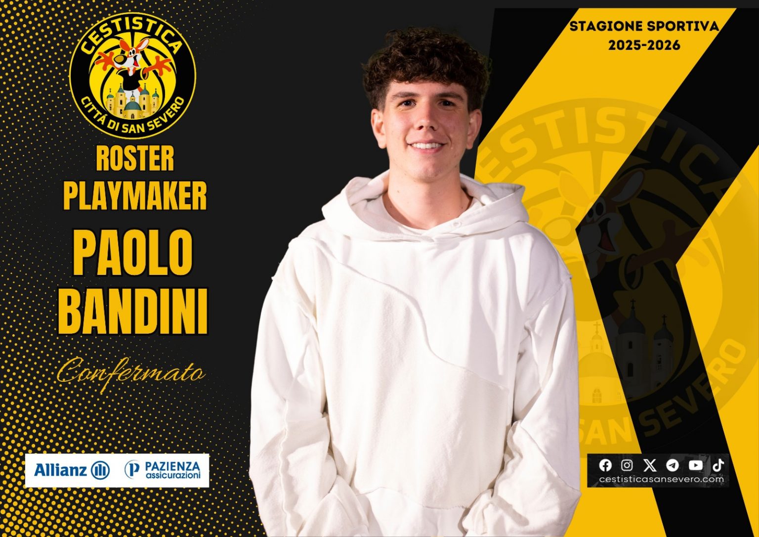 Paolo Bandini 2025/2026. L’Allianz Pazienza riparte anche dal play e ...